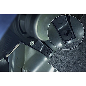 Ginsco 102pcs 6.3mm 8mm 9mm 10mm Bumper Push Fasteners Rivet Clips Expansion Screws Replacement Kit