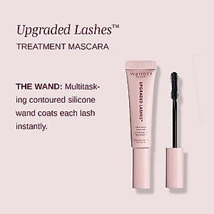 Wander Beauty Upgraded Lashes Thickening Mascara - Lengthening & Thickening Mascara Treatment For Fuller Lashes- Black Mascara With Provitamin B5 & Castor Oil Conditions & Promotes Growth - 0.31 fl oz