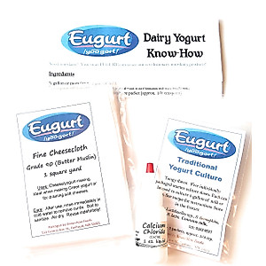 Greek Traditional Yogurt Kit (basic) - w/ cheesecloth and 1 oz. calcium chloride