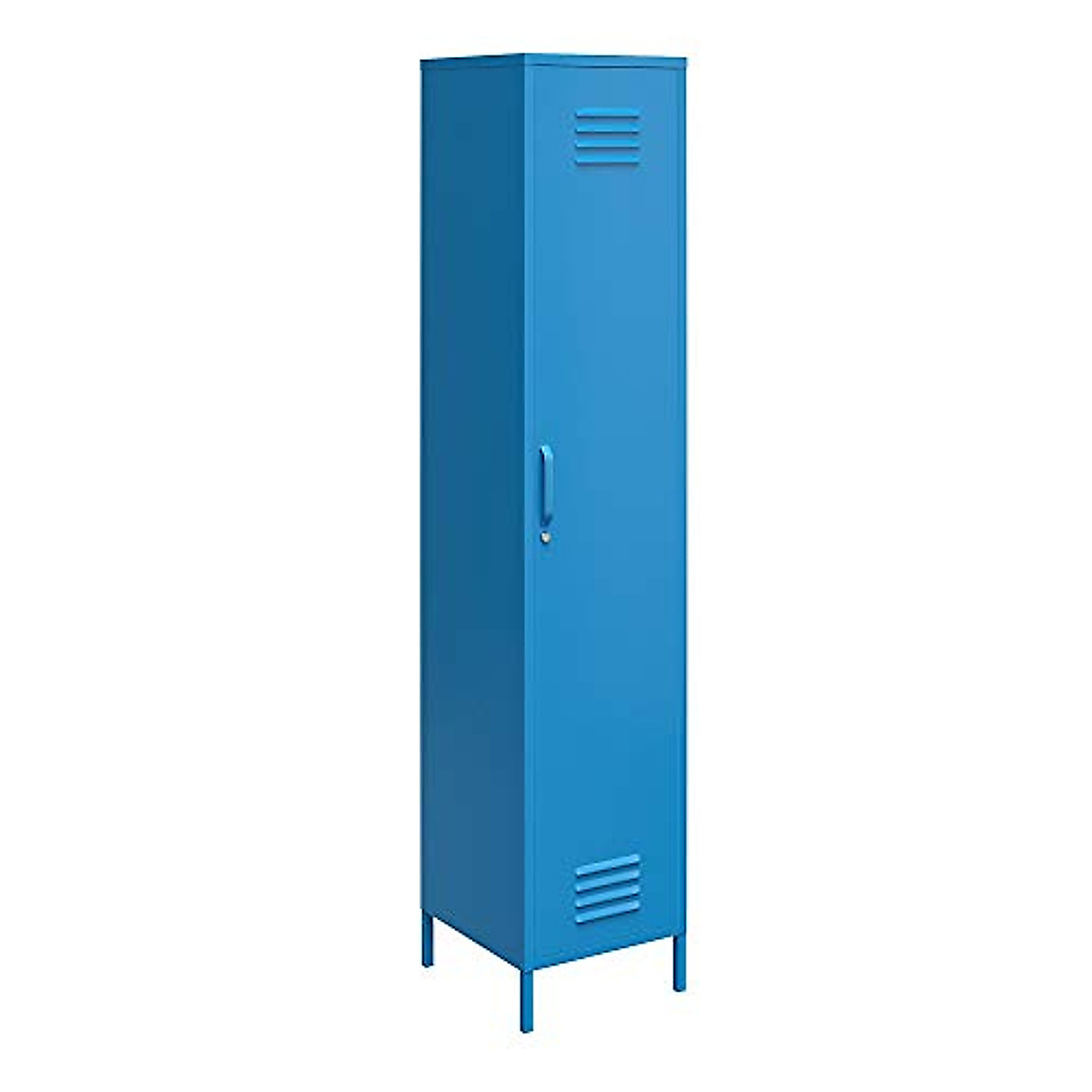 Novogratz Cache Single Metal Locker Storage, Blue Cabinet