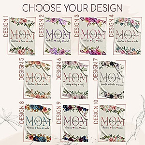 Lily's Atelier Personalized Mom Blanket with Names - 9 Floral Designs, 40 X 60 - Mom We Love You Custom Throw Blanket - Gifts for Mom from Daughter, Son, Birthday Gifts for Mom, Grandma