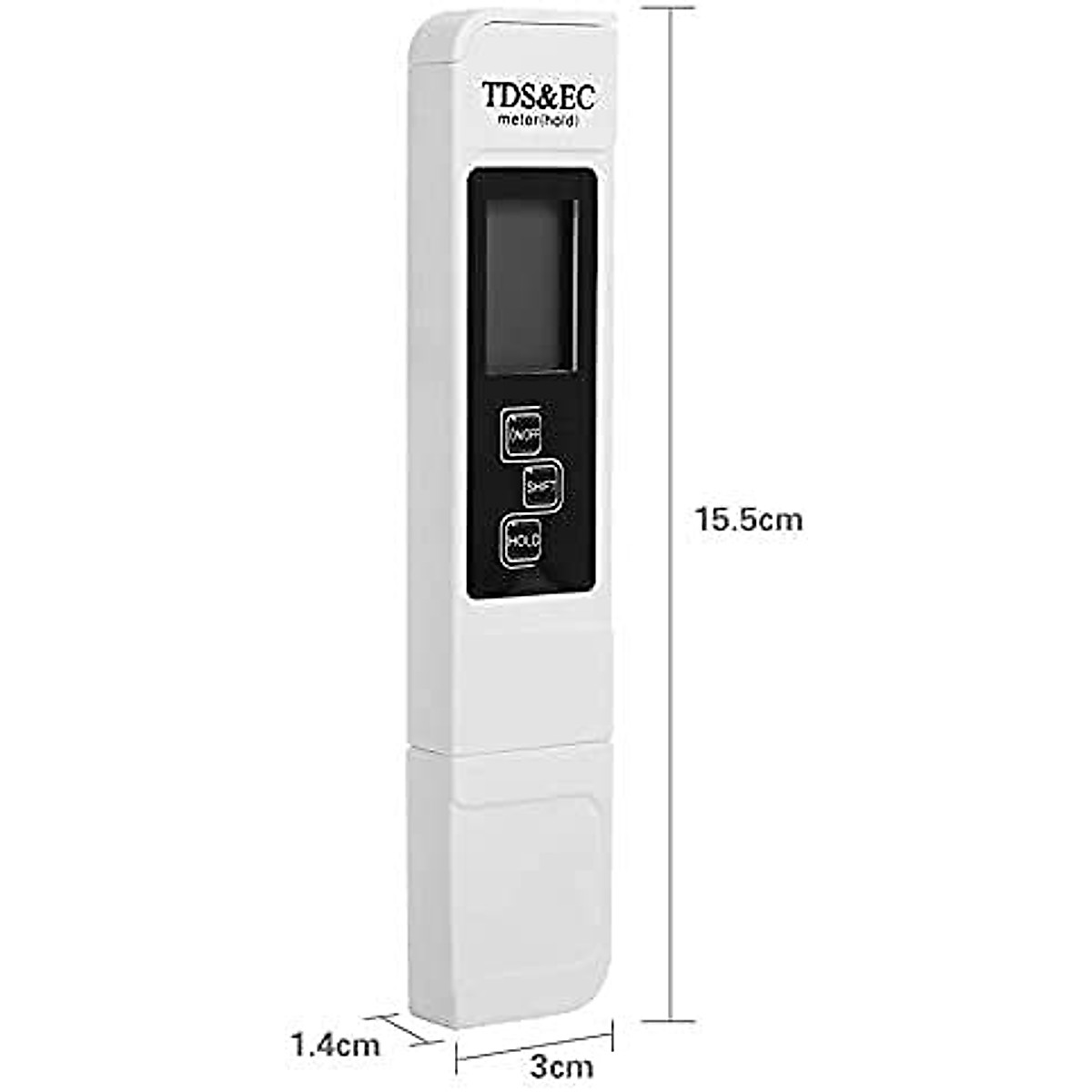 YUESFZ Precise Water Quality Tester, 3 in 1 Professional TDS Meter Portable LCD Digital TDS Conductivity Temperature Meter Water Quality Monitor Tester Practical Water Quality Detector