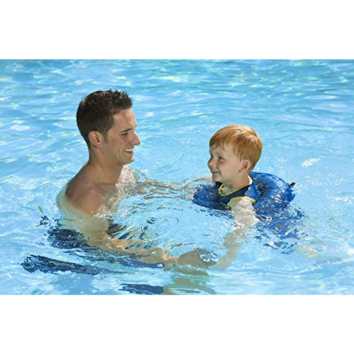 Poolmaster Learn-to-Swim Swimming Pool Float Tube Swim Trainer for Kids, Blue