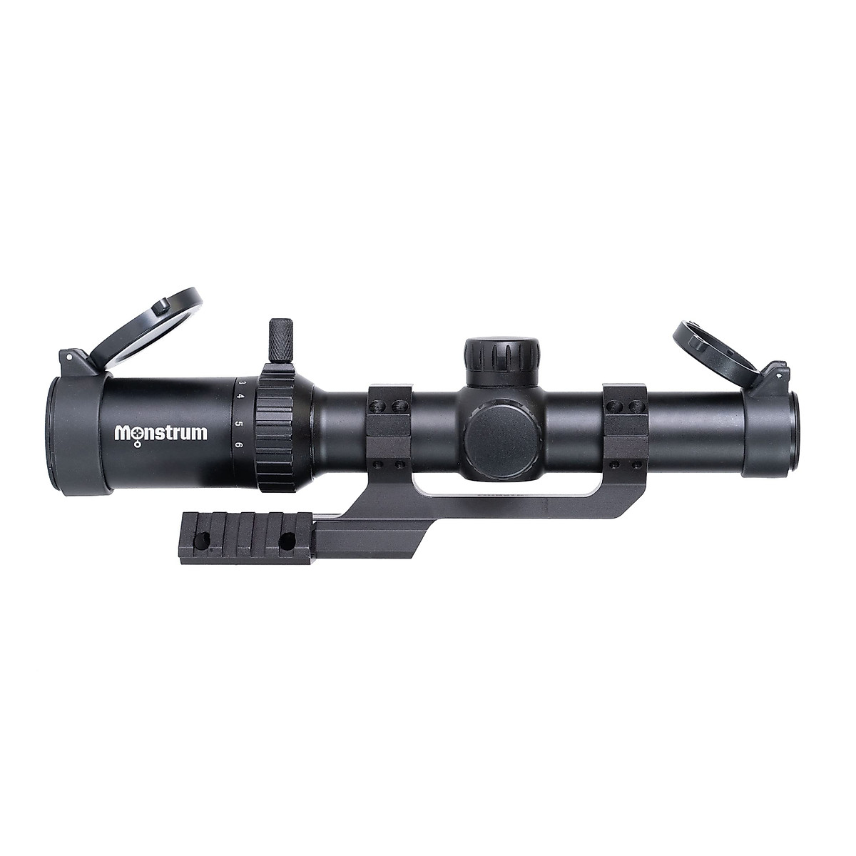 Monstrum 1-6x24 LPVO Rifle Scope with 45 Degree Offset Red Dot Mount