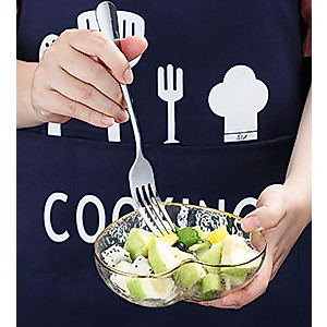 Kyraton Dinner Fork 6 Pieces, Stainless Steel 8.17 Inch Forks Silverware, Table Forks Set of 6