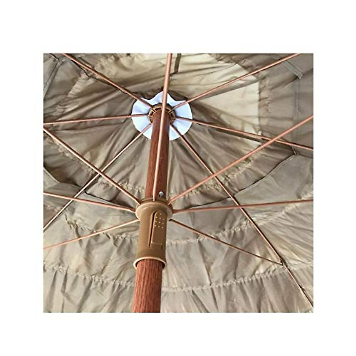 Impact Canopy 8' Hawaiian Tiki Umbrella, Pool Patio Beach Umbrella, Thatched Tiki