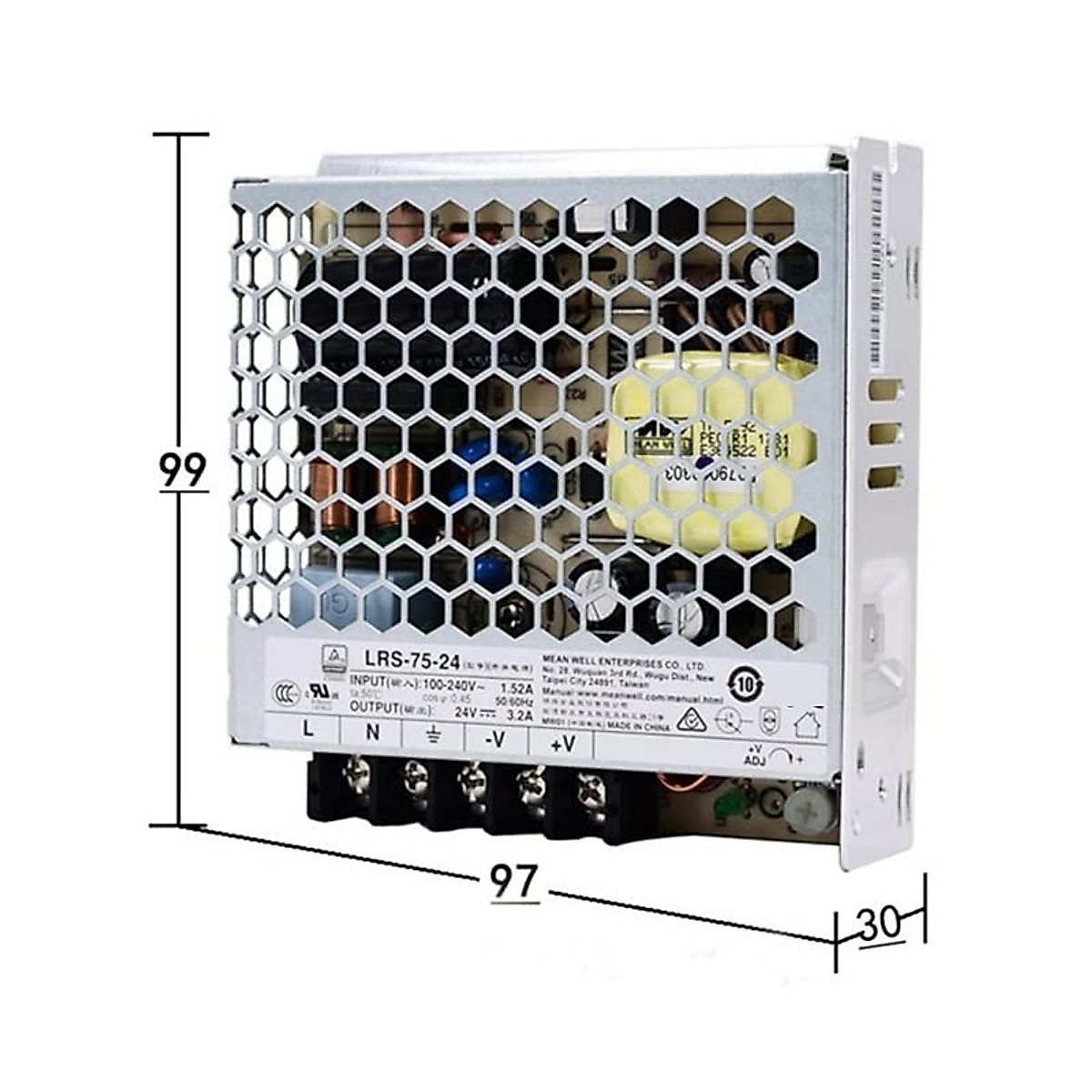 DC Power Supply Variable 75W Switching Power Supply DC 5V 12V 15V 24V 36V 48V Current Stabilizer Voltage Regulator LED Power Supply Lighting Transformers (Output Voltage : 36V, Power : 75W)