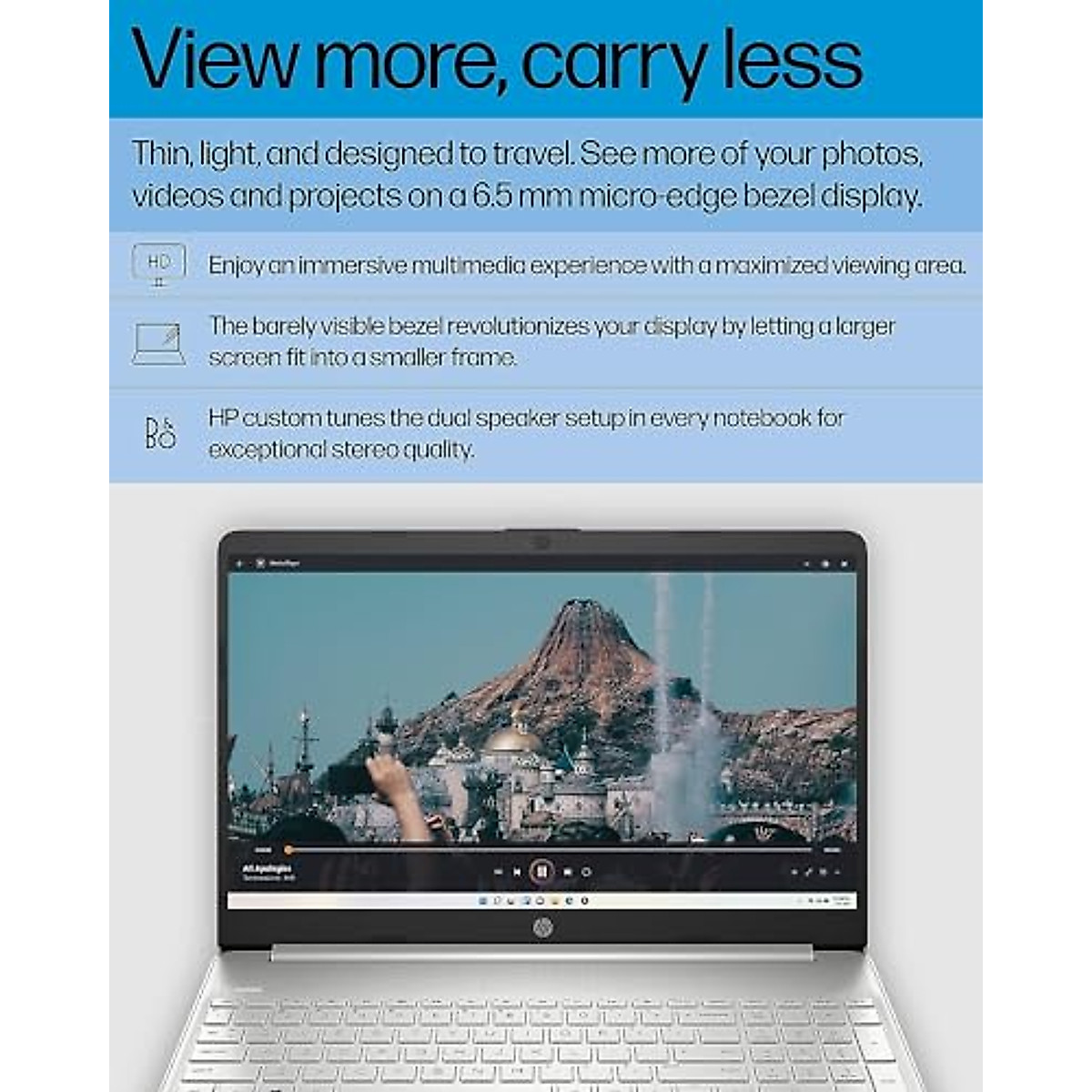 HP 2023 Newest 15.6" Laptop, AMD Ryzen 7 5700U (Beats i7-1265U), 16GB RAM, 512GB SSD, HD Micro-Edge Display, AMD Radeon Graphics, Thin & Portable, Wi-Fi 6, Bluetooth, Windows 11 Home, ‎Natural Silver