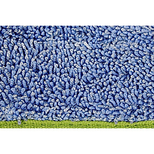 CleanAide Twist Yarn Microfiber Mop Pad with Spot Cleaning Scrubber, 24 Inches, 6 Pack