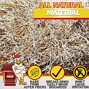 Nesting Box Pads for Chickens - Accessories for Hens, Chicken Coops and Laying Eggs - Square Liners Fit in Your Coop - Natural Fiber Material Bedding Mats