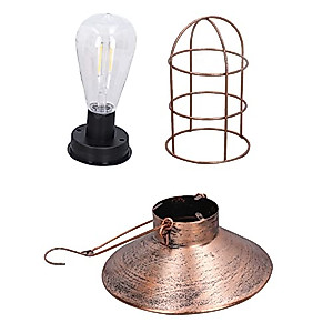 Solar Hanging Light, Romantic Decorative Beautiful Iron Frame Switch Control LED Retro Lantern for Porch for Garden