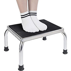 FSA/HSA Eligible, Vaunn Medical Foot Step Stool 350lbs Heavy-Duty Welded Steel Legs, Fully Welded Single Construction Frame, Anti-Skid Rubber Platform