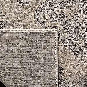 SAFAVIEH Meadow Collection 9' x 12' Taupe MDW344E Modern Abstract Area Rug