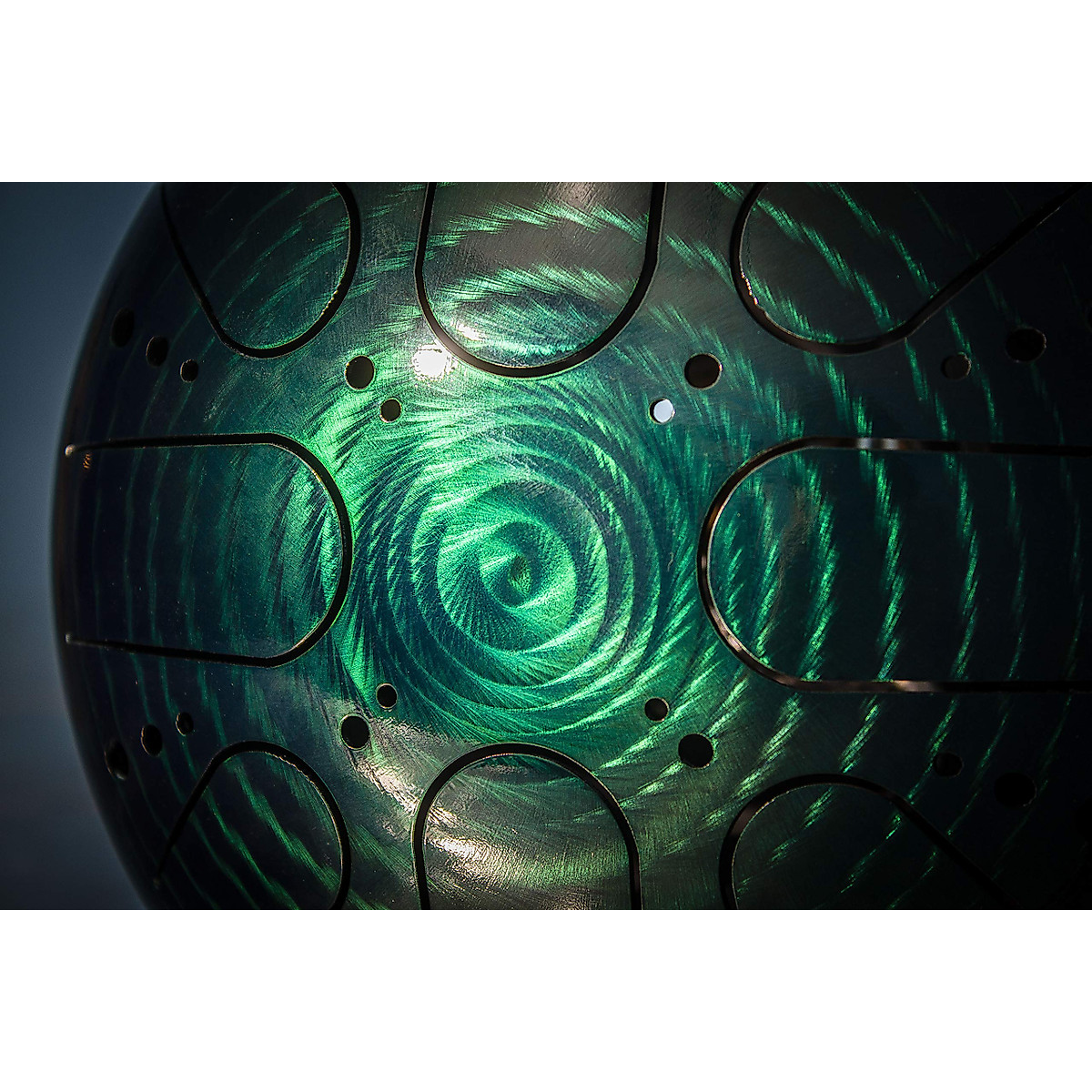 Tank Drum Kosmosky 9" ( 22 cm) KSY-29 "Mirror spiral" B minor / Hand Pan / Steel Drum / Tongue drum / Singing bowl