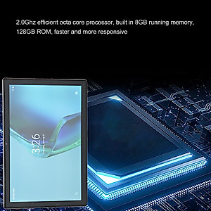 zjchao 10 Inch Tablet Tablet，8G RAM 128G ROM Support 4G Network Calls Octa Core Processor Tablet PCTablet for 11 (Grey)