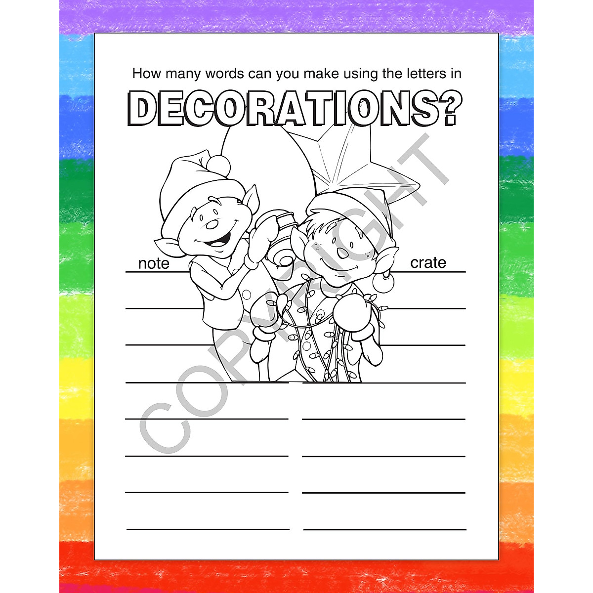 ZOCO - Christmas Coloring Books (25 Bulk Pack, Without Crayons) - Stocking Stuffers, Toys, Holiday, Xmas Party Favors, Activities for Kids