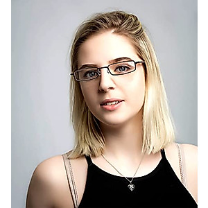 HIGHLIKE 2-Pack Slim Pocket Reading Glasses Men Women, Compact Readers Super Clear Lens, Spring Hinge Metal Frame Eyeglasses, Red Red 2.0 x