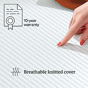 Zinus 8 Inch Green Tea Arie Memory Foam Mattress/CertiPUR-US Certified/Bed-in-a-Box/Pressure Relieving/Made in USA, Full