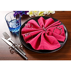 Goroly Home Metal Napkin Rings for Christmas Party Decoration Dinning Table Everyday Use Family Gatherings -Beautiful Emphasize to Your Dining Table Décor- Set of 12 - Silver