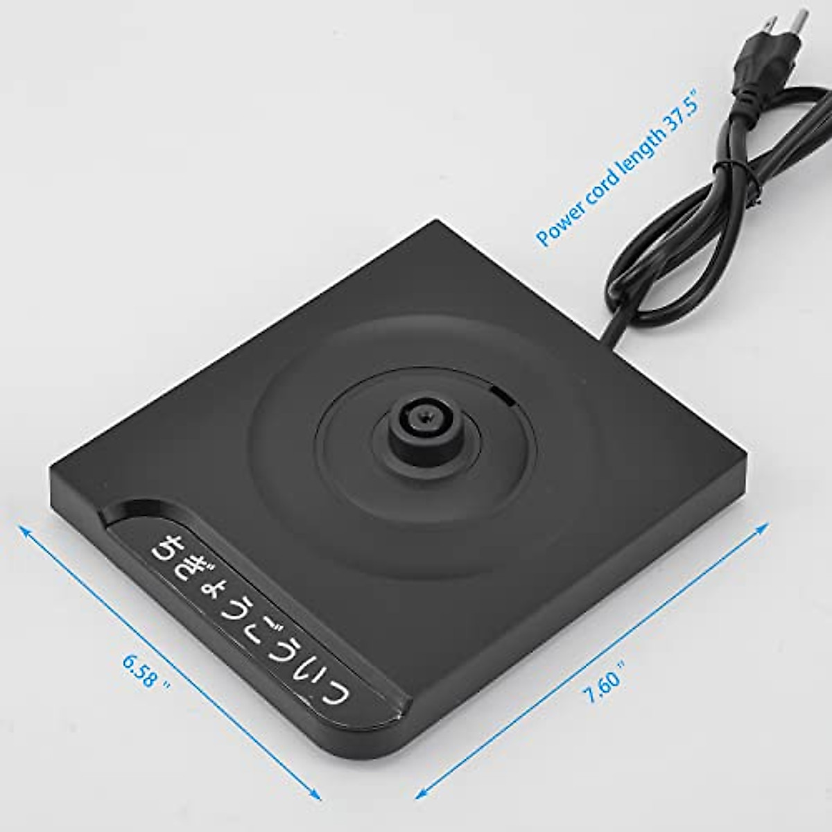 T-magitic Gooseneck Electric Kettle 1 liter,100% Stainless Steel Electric Tea Kettle with Auto Shut - Off Protection, Pour Over Coffee Kettle for Coffee and Tea-Copper (White)