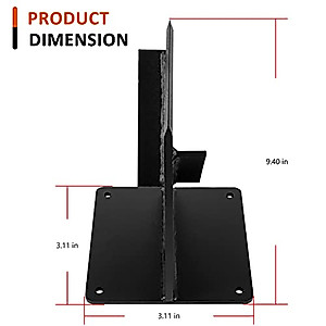 Upgraded Heavy Duty Firewood Kindling Splitter Chipper Cracker Heavy Steel Structure Wood Splitter Wedge Manual Log Splitter for Wood Stove & Fireplace Camping Fire Pits Pizza Oven etc, 10-Pound