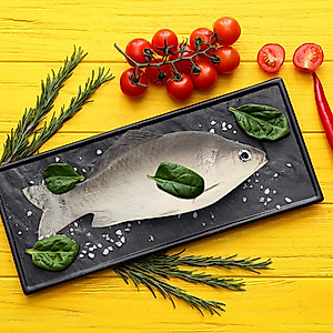 BigOtters 4PCS Fake Fish, Artificial Sea Fish Realistic Fish Playset Model Food Display Kids Favor Toy Kitchen Decor Photography Props