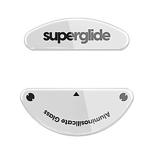 Superglide - Fastest and Smoothest Mouse Feet/Skates Made with Ultra Strong Flawless Glass Super Fast Smooth and Durable Sole for SteelSeries Aerox 3 / Aerox 9 Wireless