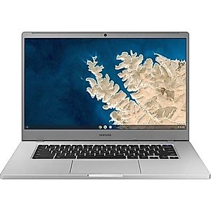 SAMSUNG Chromebook 4 Plus 15.6" 4GB 128GB Intel Celeron N4000 X2 1.1GHz Chrome OS, Platinum Titan