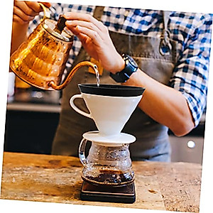 GLSTOY 2 Pcs Coffee Funnel Tea Strainer Espresso Coffee Maker Coffee Filter Holder Expresso Coffee Drip Cone Filter Coffee Dripper Filter Espresso Grounds Coffee Drippers Black