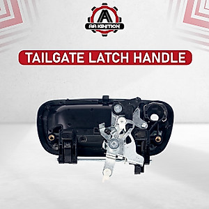 Tailgate Handle Latch with Keyhole - Replaces 690900C010, TO1915110, 690900C-030C0, 80866 - Compatible with Toyota Tundra 2000, 2001, 2002, 2003, 2004, 2005, 2006 - Liftgate Latch Trim with Clips