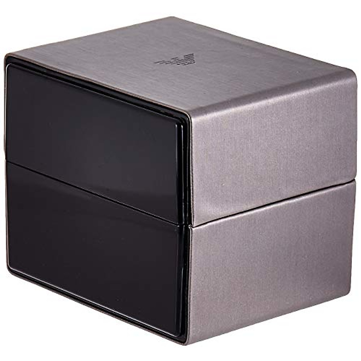 Emporio Armani Men's Stainless Steel Analog-Quartz Watch with Leather Calfskin Strap, Black, 22 (Model: AR11013)