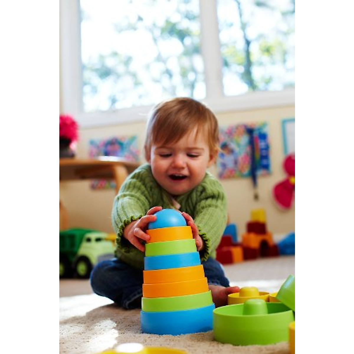 Green Toys My First Stacker, Colors May Vary