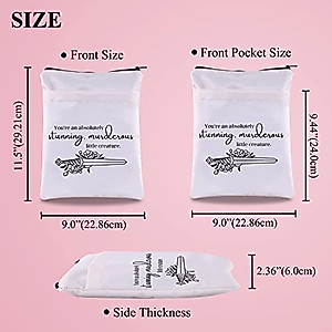 G2TUP from Blood and Ash Inspired Gift You're an Absolutely Stunning Murderous Little Creature Book Sleeve FBAA Fan Book Covers Bookish Gift Zipper Book Protector (Murderous Little Creature BS)