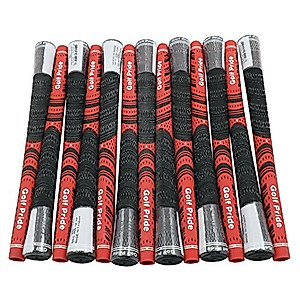 13 NEW Golf Pride New Decade Multi Compound Black Red Grips Standard .600 Core