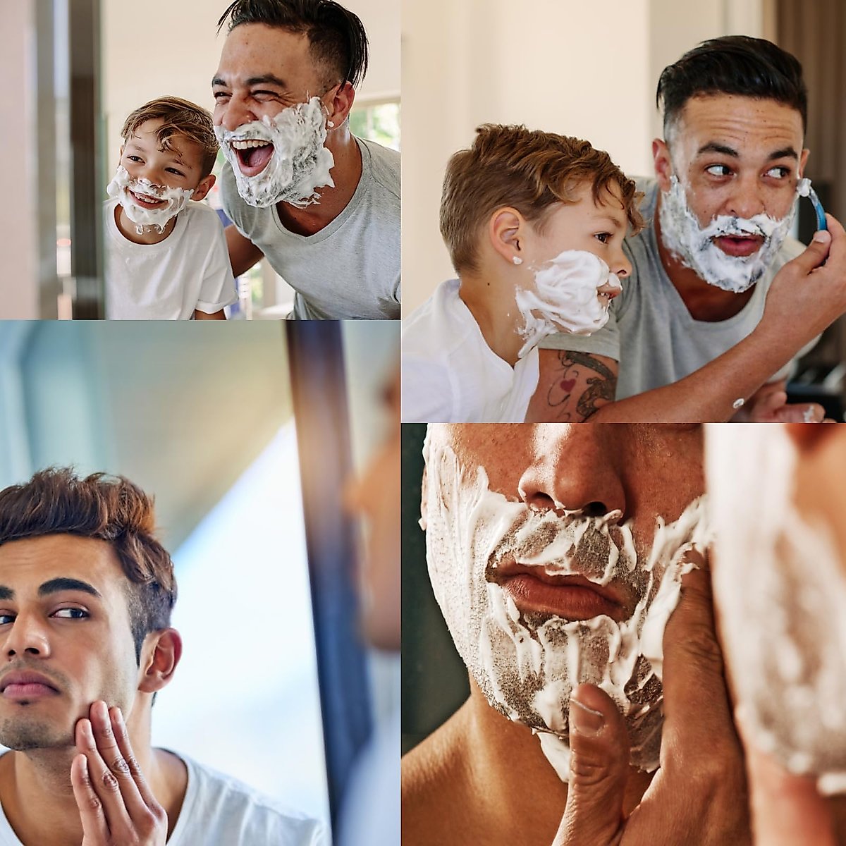 Razor Blades Refills, 【Upgrade 】Sharp Razor Blades Refills Mens Womens, Manual Dual Lubrication Blade - Suitable for Beards, Legs, and Armpits (16PCS)