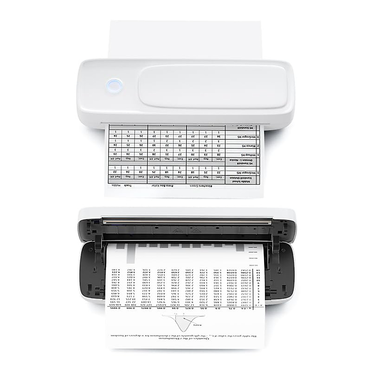 HXBER A4 Printer, A4 Portable Paper Printer Thermal Printing Wireless BT Connect Compatible with iOS and Android Mobile Photo PrinterSupport Various Paper Sizes