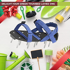 Envy Green Lawn Aerator Shoes – Ready-to-Use, Pre-Assembled – One-Size-Fits-All Gardening Shoes – Lawn Aerator with X-Strap – Lawn Aerator Spike Shoes for Lawn and Yard – Premium Tools by EnvyGreen