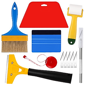WRAPXPERT Wallpaper Tools,Wallpaper Smoothing Tool Kit for Peel and Stick,Hanging Tool Kits with Squeegee Smoother,Seam Roller for Contact Paper,Vinyl Application,Wallpaper Paste