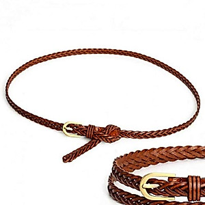 VOCHIC Womens Braided Waist Belt for Large Dress and Shirt Pants Skinny Woven Strap