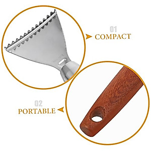 BRIGHTFUFU Fish Scale Tool Tools Oyster Shucker Multi Fish Scale Fish Skinner Fish Tool Fish Cleaner Fish Fish Scaler Oyster Shucking Kit Stainless Steel