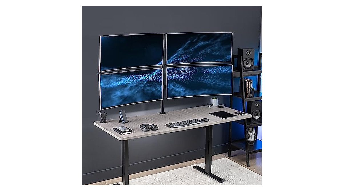 VIVO Quad Monitor Mount for 27-38" Screens - Adjustable
