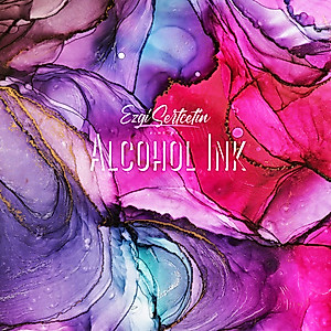 Premium Alcohol Ink Glitter Diamond White|4oz by Volume|Glittery and Vibrant|High Saturated Unique Colors|for Tumblers,Coasters,Resin Dye,Alcohol Ink Paper,Yupo,Resin Petri Dish|by Ezgi Sertcetin