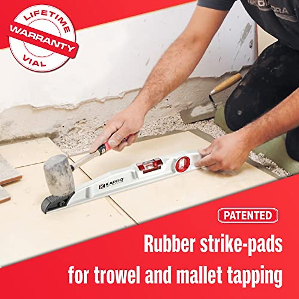 Kapro - 930 SmartCast Professional Level - Cast Mason’s Level - Features Optivision Red Acrylic Vials - VPA Tested - Aluminum - 32 Inch