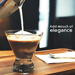 DEAYOU 8 Pack Stemless Glasses Set, Cocktail Glasses with Base for Gimlet, Margarita, Drink, Juice, Party, Gift, 7 OZ