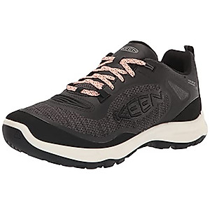 KEEN Women's Terradora Flex Low Height Waterproof Hiking Shoes, Black/Peachy, 9