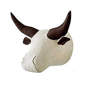 soarflight Animal Heads Wall Hanging Decor for Kids Room Elephant Deer Cow Dog 3D Head Wall Mount Decor Child Room Kindergarten Wall Hanging Mounted for Children Room Nursery Room Decoration Cool