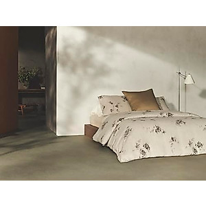 Calvin Klein - King Duvet Cover Set, Soft Cotton Bedding, Floral Home Decor (Aquarelle Floral Grey, King)