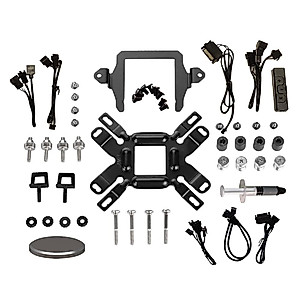 Lian Li Galahad AIO240 RGB Black Dual 120mm Addressable RGB Fans AIO CPU Liquid Cooler - GA240B (Galahad AIO 240 Black)