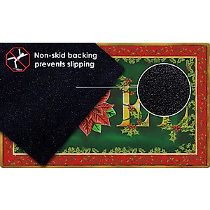 Toland Home Garden 800101 Noel Winter Door Mat 18x30 Inch Christmas Outdoor Doormat for Entryway Indoor Entrance