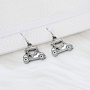 ENSIANTH Golf Lover Gift Golf Cart Earrings Gift for Golfers Golf Jewelry for Women (Golf Cart Earrings)